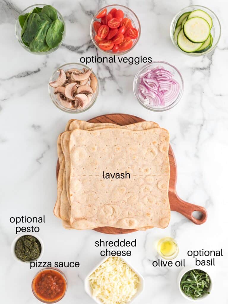 Lavash Flatbread Pizzas - Danas Table