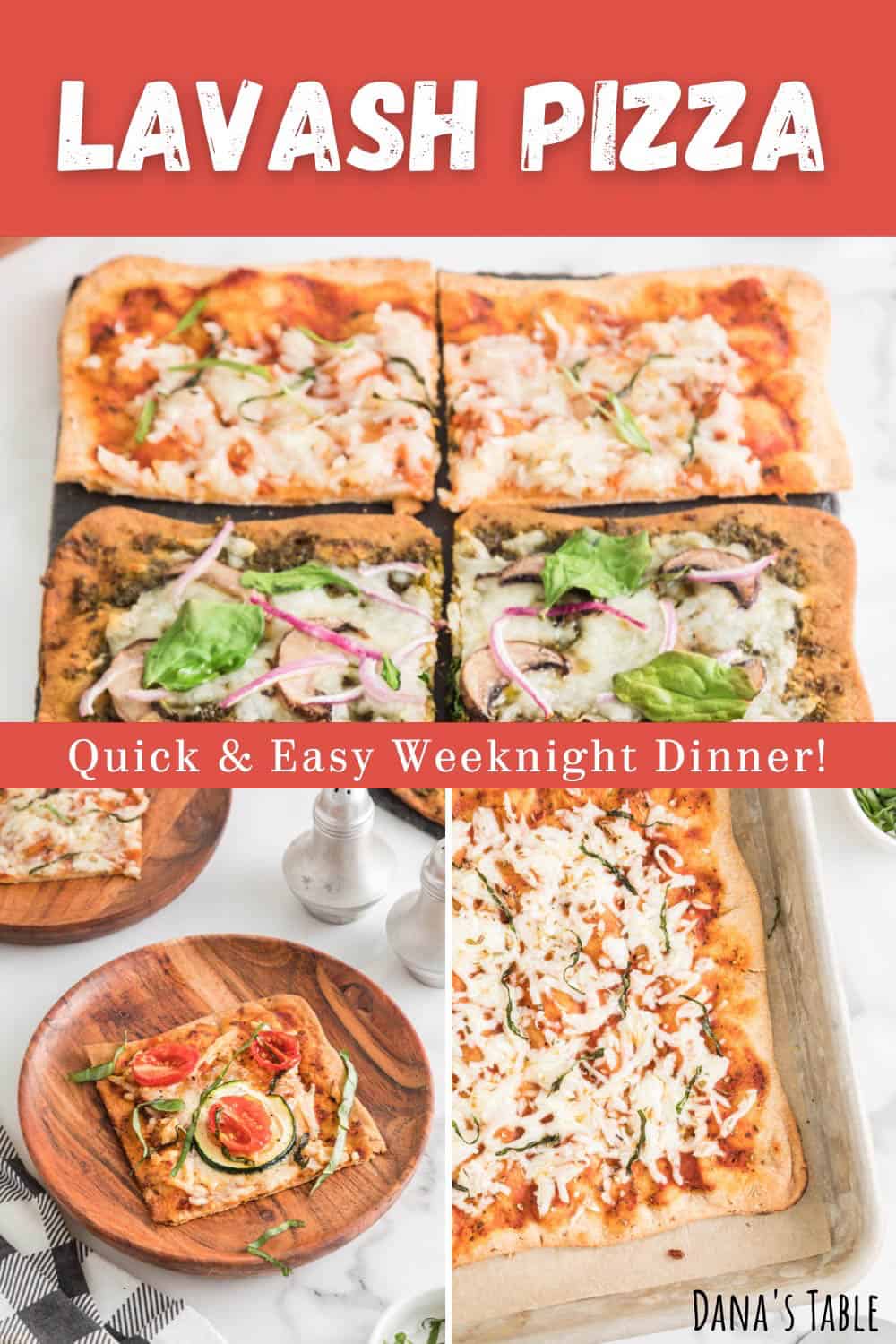 Lavash Flatbread Pizzas - Danas Table