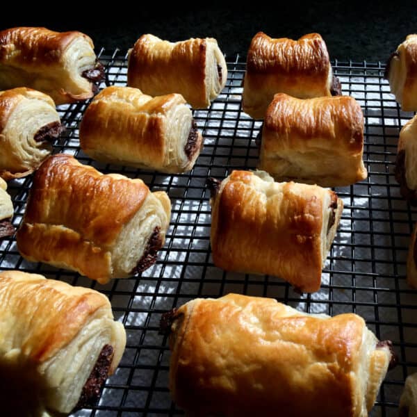 Mini Chocolate Croissants with Puff Pastry - Danas Table