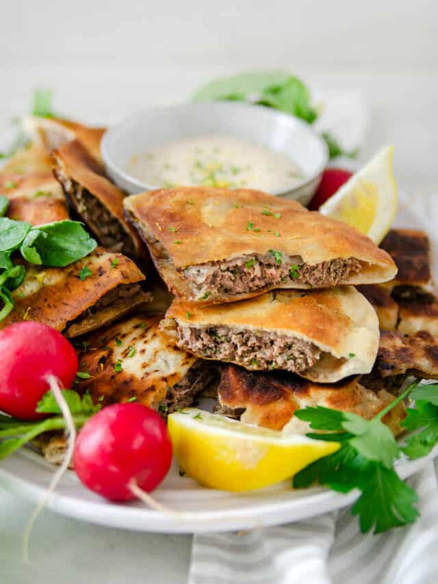 Arayes (Meat Stuffed Pitas) - Danas Table