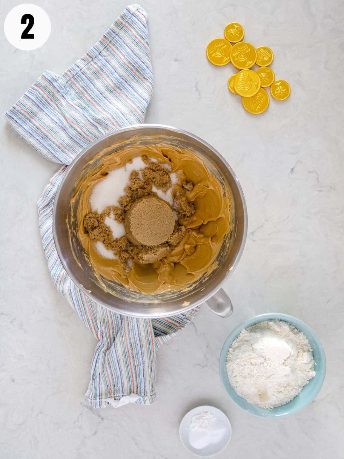 Peanut Butter and Chocolate Hanukah Cookies - Danas Table
