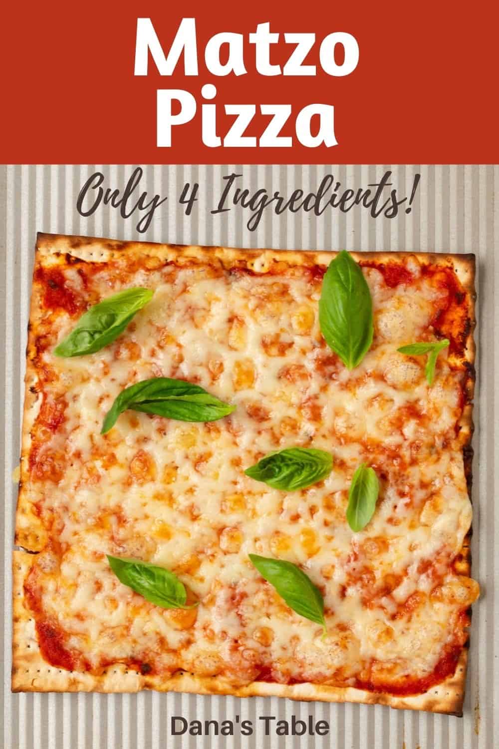 Easy Matzo Pizza for Passover - Danas Table