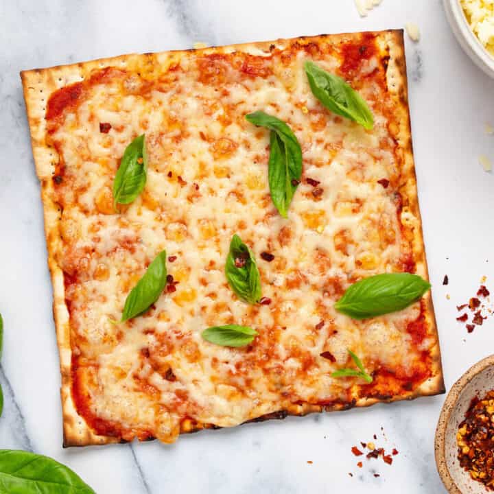 Easy Matzo Pizza for Passover - Danas Table