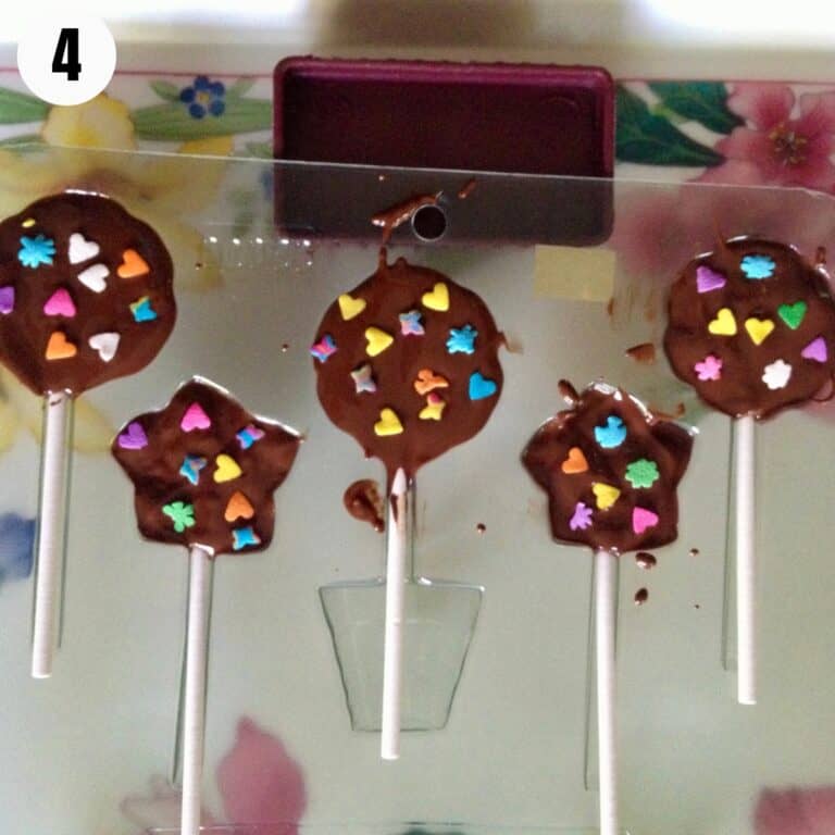 Homemade Chocolate Mold Lollipops - Danas Table
