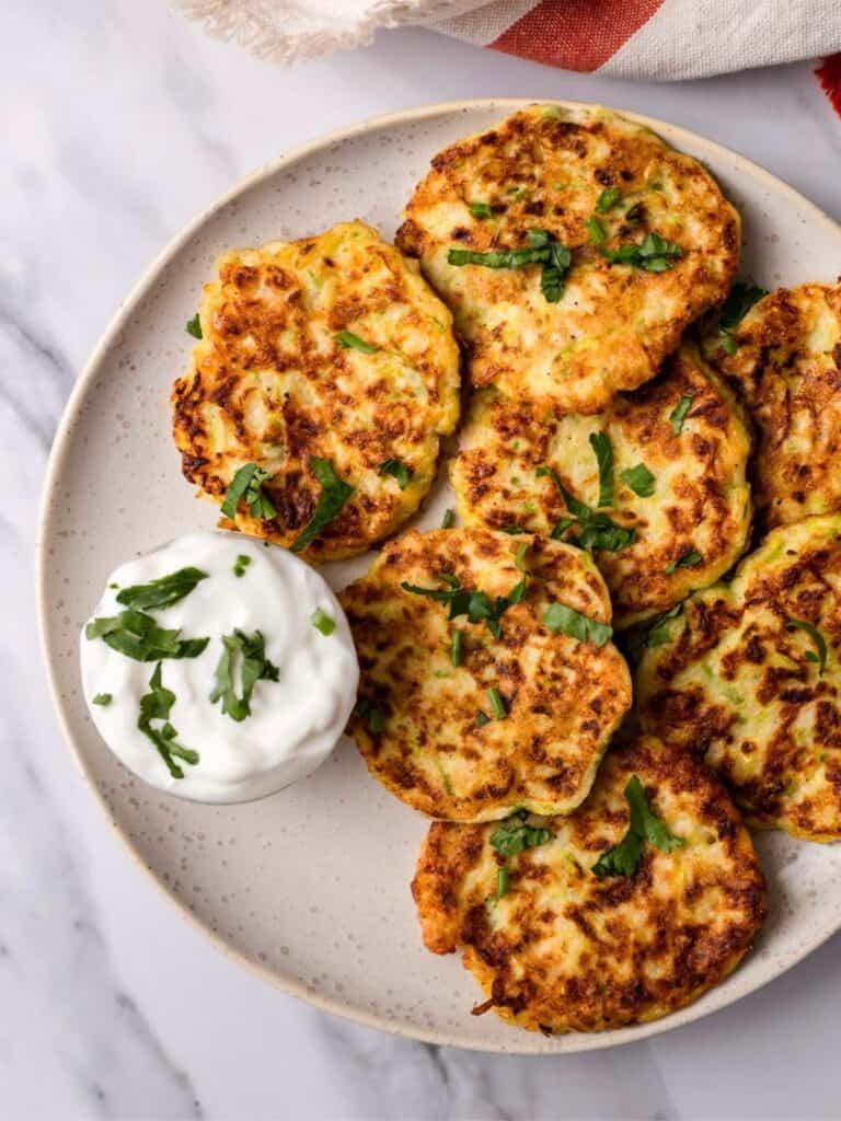 Italian Zucchini Latkes - Danas Table