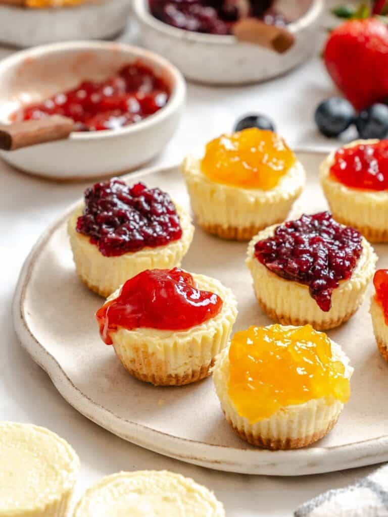 Cheesecake Bites (in mini muffin tins) - Danas Table
